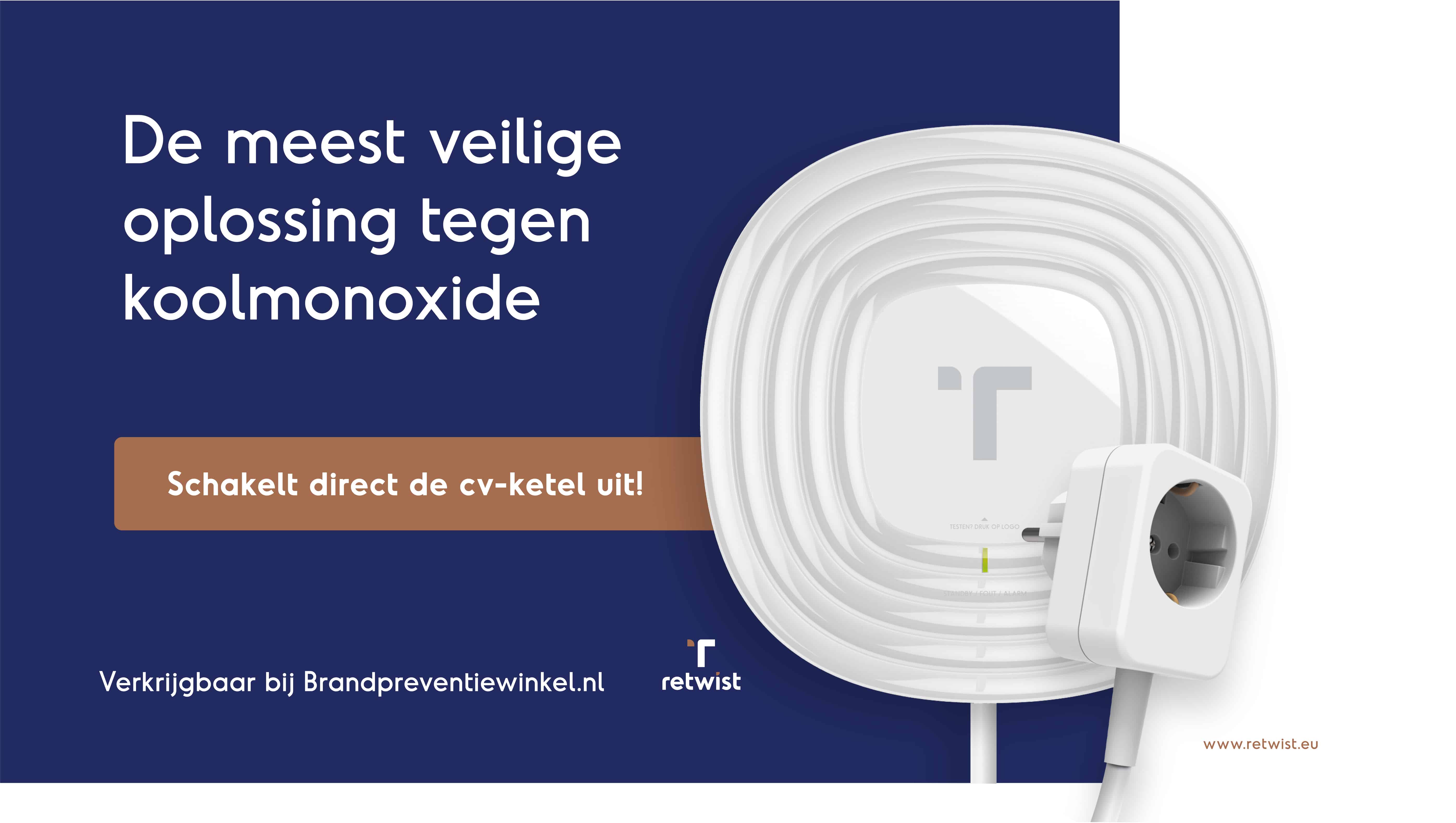 ReTwist Koolmonoxidemelder CO-Switch - Brandpreventiewinkel