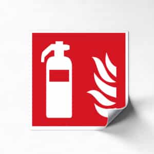 Pictogram Brandblusser 10x10cm - Brandpreventiewinkel