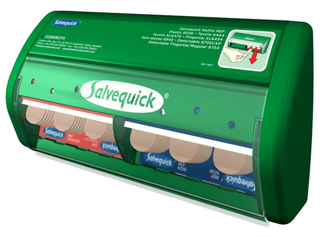 Salvequick pleisterdispenser inclusief vulling - Brandpreventiewinkel