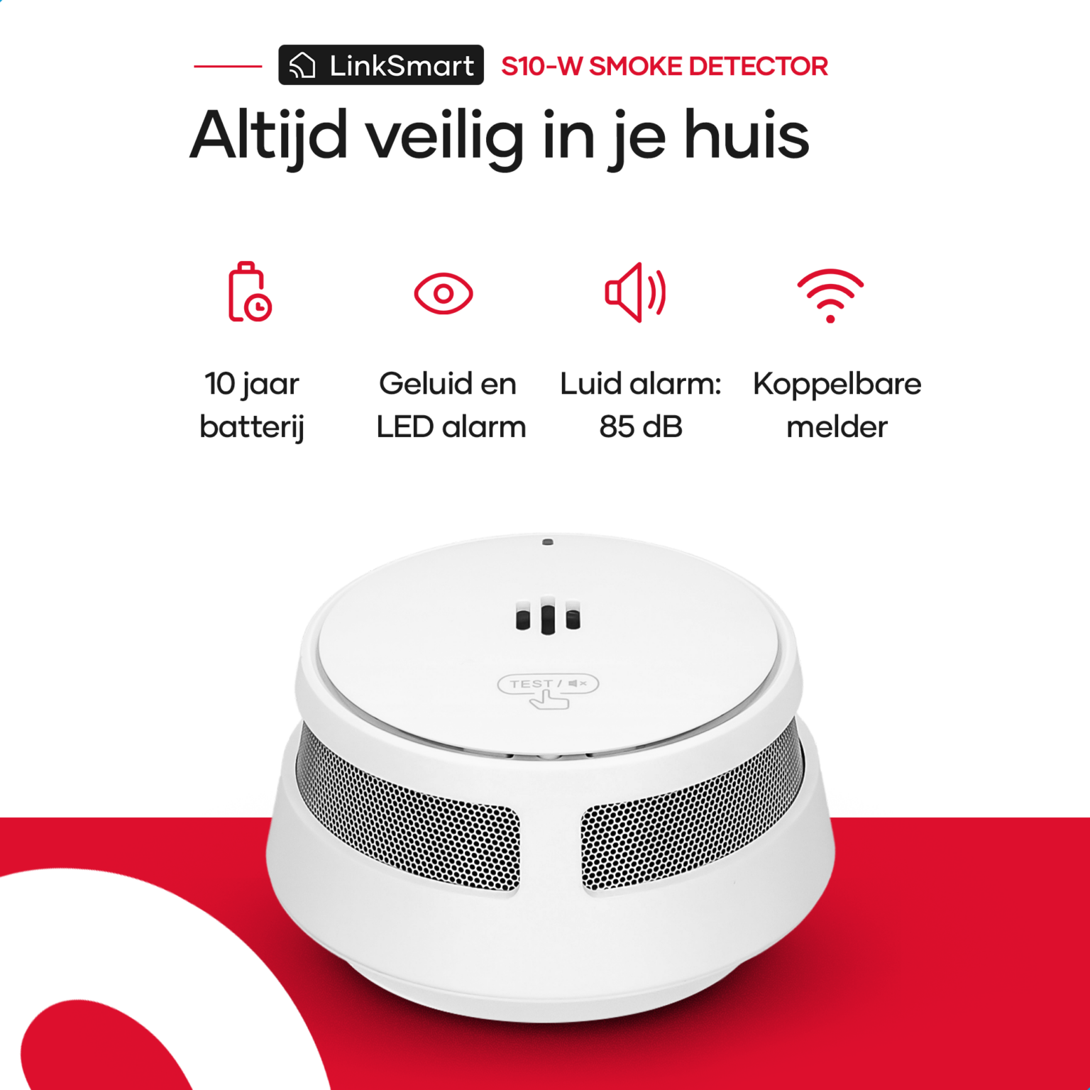 SAVS Linksmart® bundel – 3 Rookmelders en Gateway - Brandpreventiewinkel