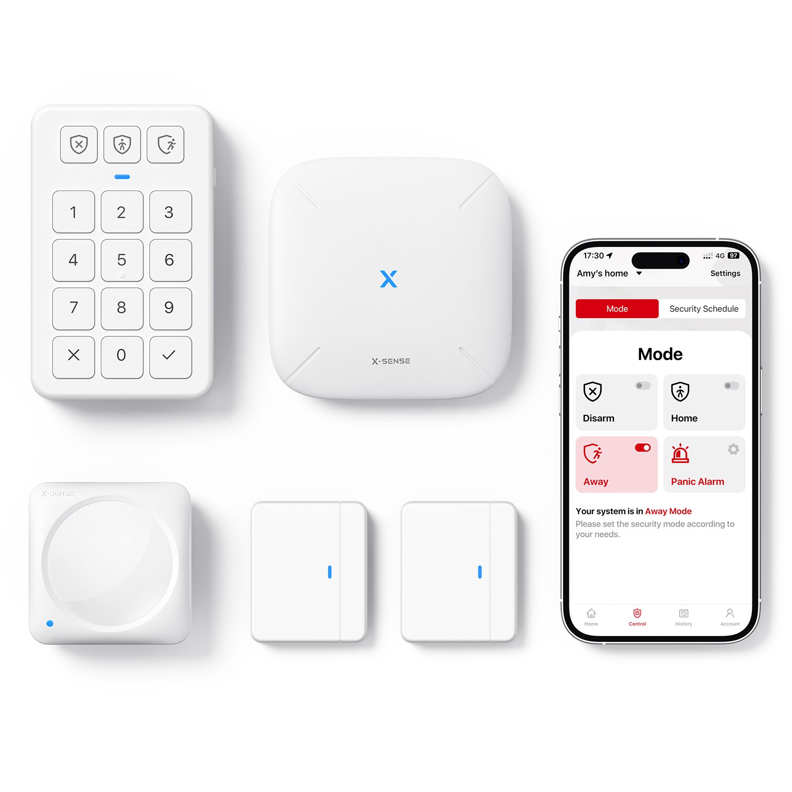X-Sense HS05X draadloos Smart Home beveiligingssysteem L ...