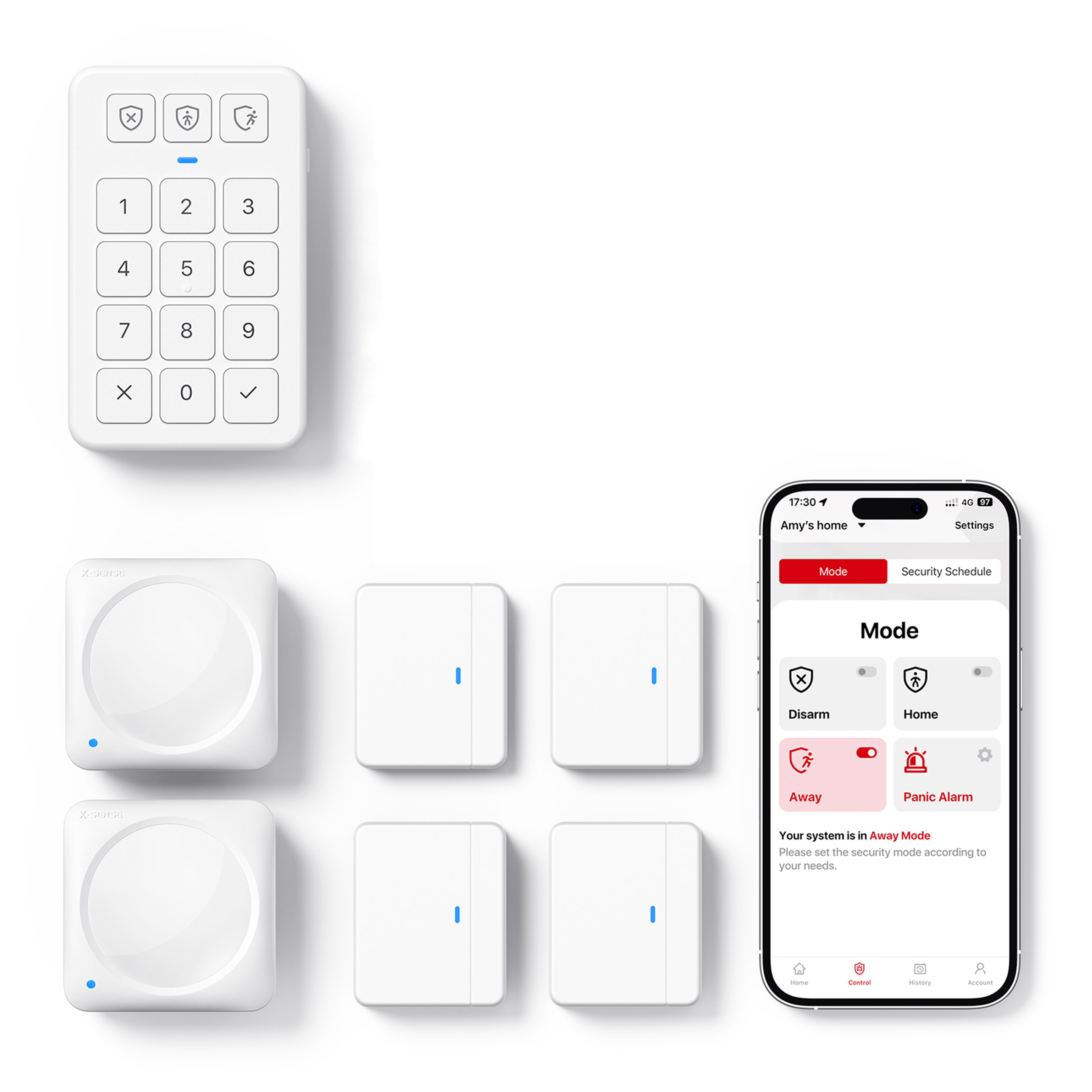 X-Sense HS08 Draadloos Smart Home Beveiligingssysteem S ...