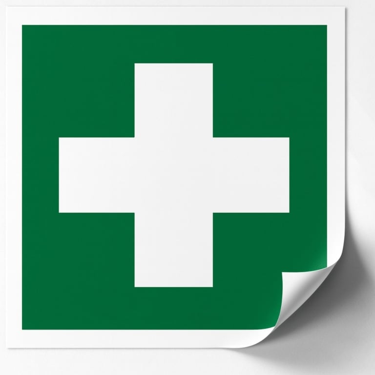 Pictogram EHBO 10x10cm - Brandpreventiewinkel
